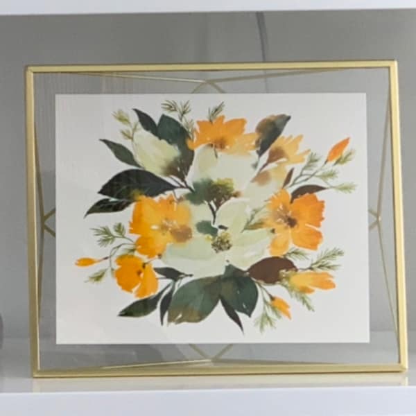 Custom Birth Flower Painting - Etsy