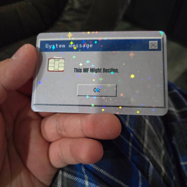 Holographic Spooky Vibes Card Sticker Halloween Credit Card Skin Spooky ...