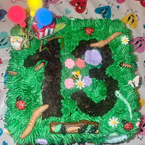 Fondant Insect Cake Toppers - Fondant Ladybug - Fondant Bumble Bee ...