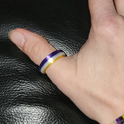 LGBTQ Fidget Rings, Pride Flag Fidget Rings, Pride Month, LGBTQ Flag ...