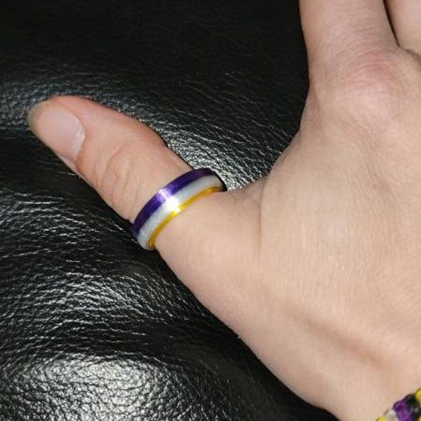 LGBTQ Fidget Rings, Pride Flag Fidget Rings, Pride Month, LGBTQ Flag ...