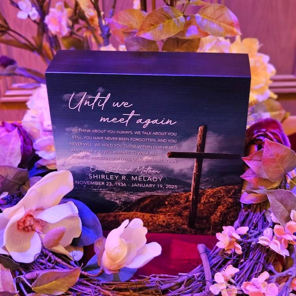 The Broken Chain Memorial Sign | Loss of Mother | Funeral Favors ...