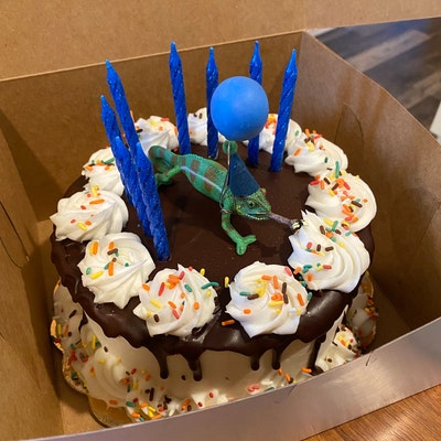 Reptile Birthday Party Cake Topper Chameleon Cake Topper - Etsy