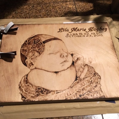 Personalized Hand Engraved Blank Baby Book - Etsy
