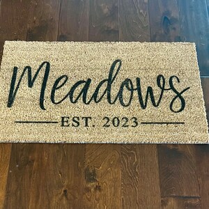 Last Name Doormat, Personalized Doormat, Custom Doormat, Personalized ...