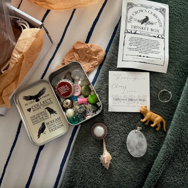 The Original Crow's Curiosity Trinket Box With Treasure Collection ...