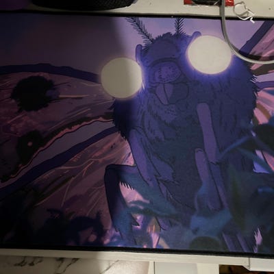 Fallout MTG Playmat Wise Mothman Gaming Mat Fallout TCG Playmat Purple ...