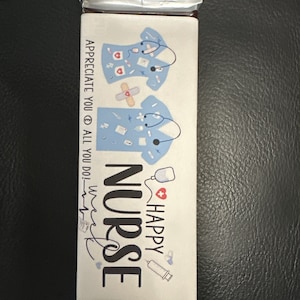 Nurse Week Printable 5x7 Folded Greeting Card,heart Thank You Medical ...