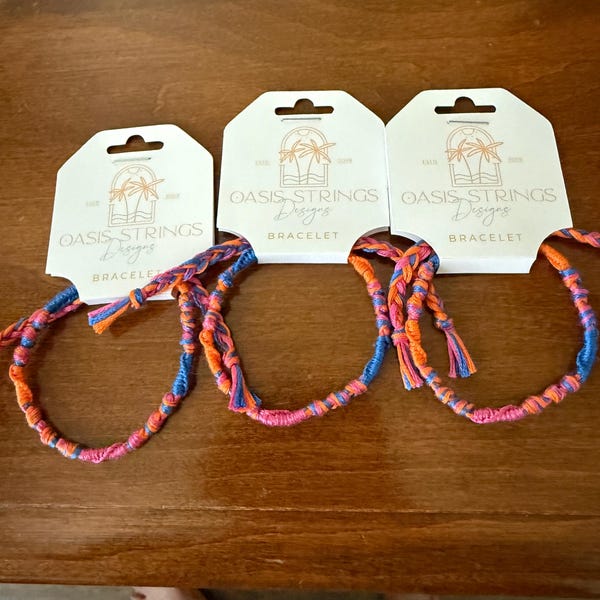 CUSTOM MADE - Knotted Friendship Bracelet/anklet | Skinny Bracelet ...