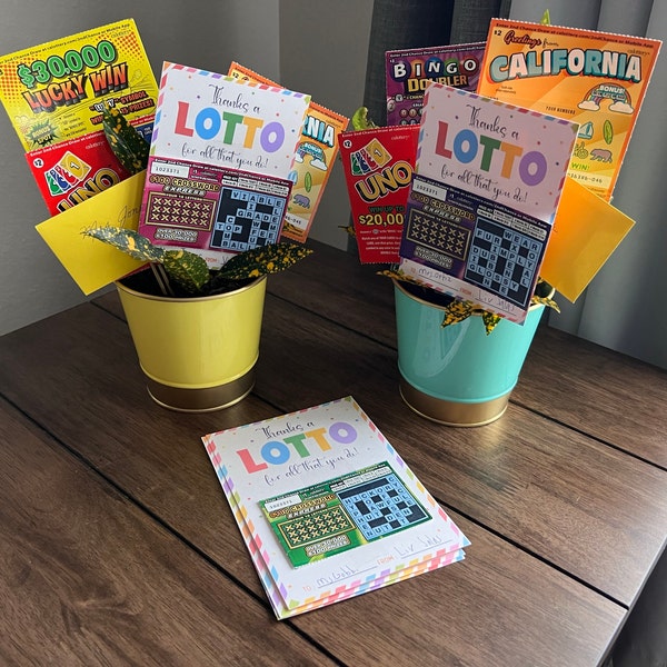 Lotto Gift Card Holder for Teacher, Staff, Employee Nurse, Teacher ...