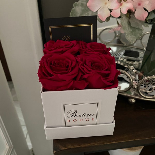 Preserved Roses / Petite Box of Roses / Eternal Roses / Roses in a Box ...