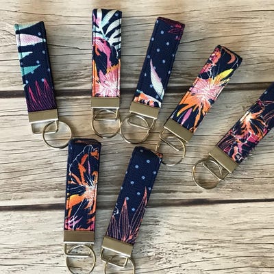 Key Fob Hardware 100 Sets SILVER 1.25 INCH 32 Mm Key Fob Clamps With ...