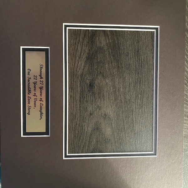 Custom Nameplate/plaque for Picture Framing (matboard Sold Separately ...
