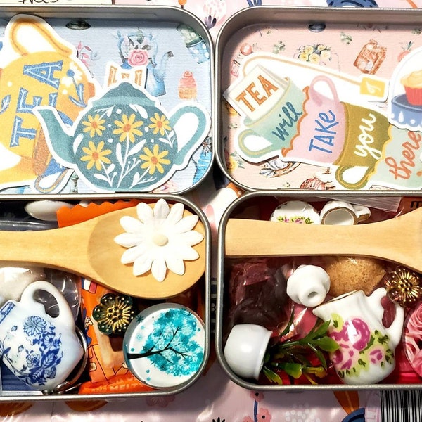 Tea Time Tins - Hand-crafted Hinge-top Tin | Unique Tea Gifts ...