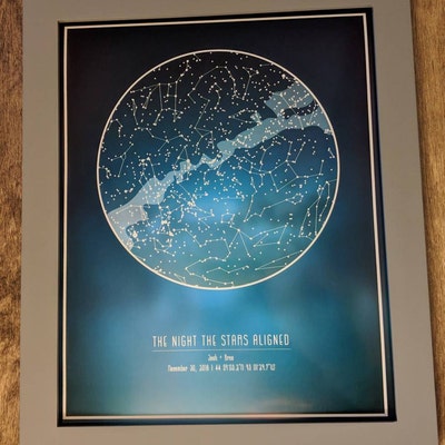 Constellation Map DIGITAL, Star Chart Wall Decor, Personalized Gift for ...