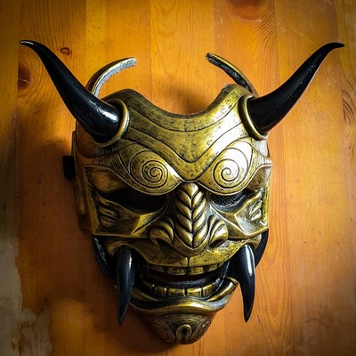 Samurai Assassin Demon Oni BB Gun Airsoft Mask, Halloween Costume ...