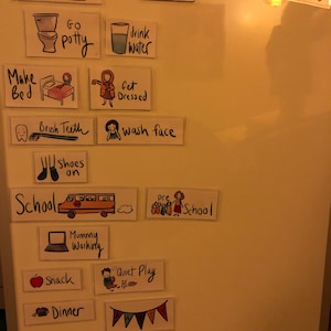 Days of the Week Printable Labels for Visual Schedule - Etsy