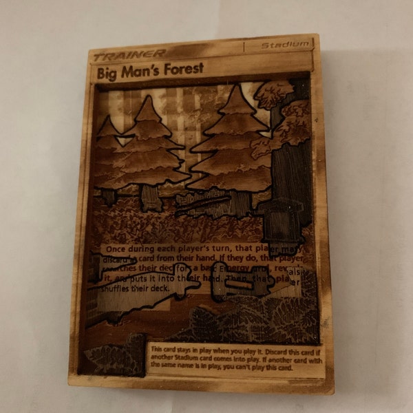 Custom Wooden Pokemon Cards - Etsy
