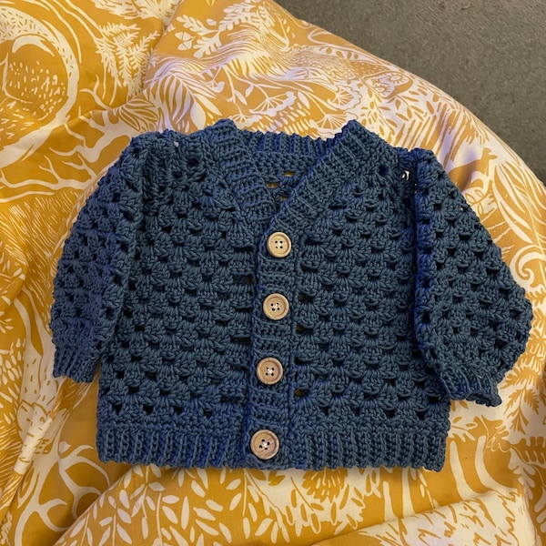 CROCHET PATTERN & VIDEO/ Mini Pop Cardigan Crochet Pattern / Easy Top ...