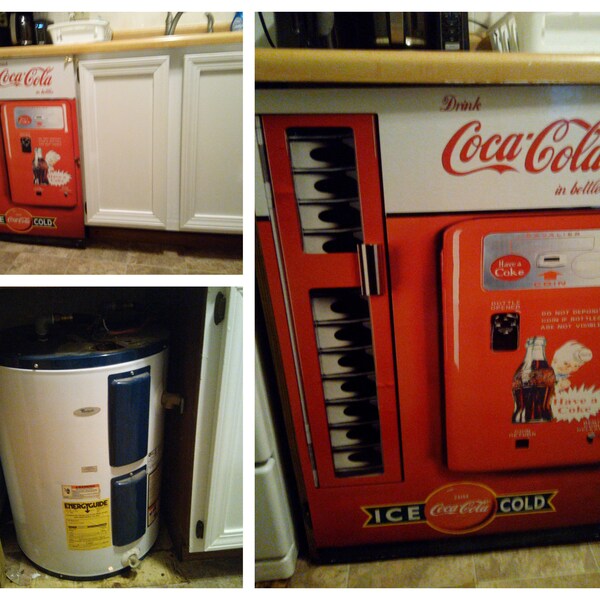 Retro Cola Vending Machine Fridge Decal, Red Soda Vintage Door Mural ...