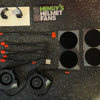 Single Helmet Cooling Fan Kit - Etsy