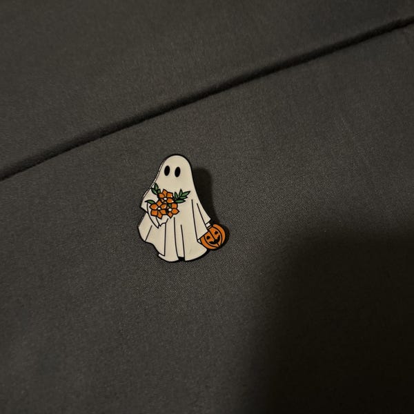 Halloween Casper Ghost Jack O Lantern Enamel Pin Cute Witchy Cat Pin ...