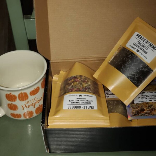 Loose Leaf TEA Starter KIT - Organic Tea Gift Set - Tea Gift BOX Ready ...