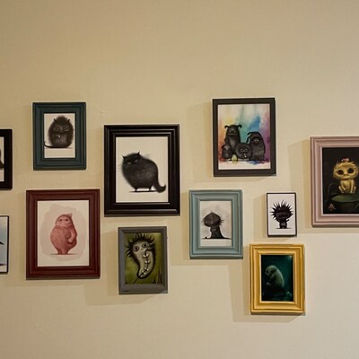 Spooky Bog Creature Creepy Cute Dark Art Fantasy Illustration Horror ...