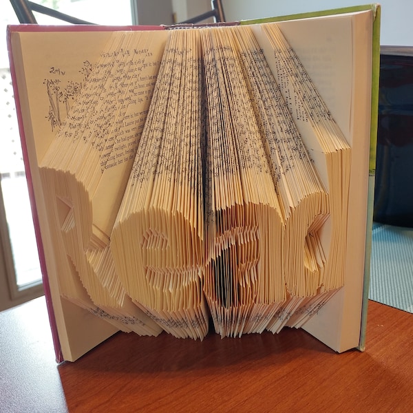 Read Book Folding Pattern and Beginners Tutorial. Folded Book Art ...
