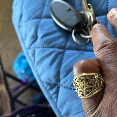 St Benedict Exorcism Cross Demon Protection Ghost Rings, St Benedict ...