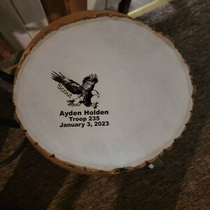 Eagle Personalized Guest Book. Court of Honor Guest Book. Natural Wood ...