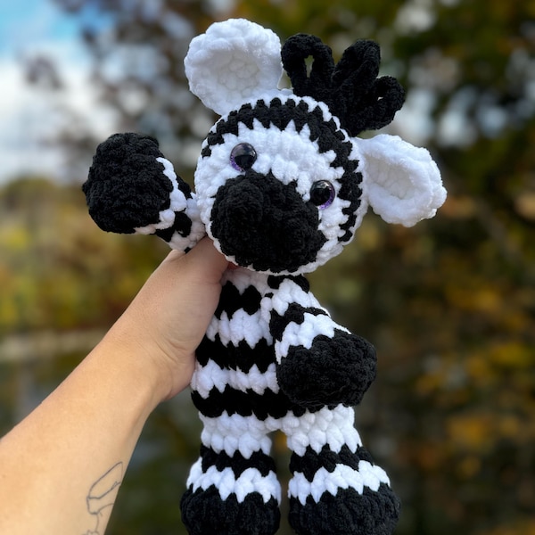 Zara the Zebra Crochet Pattern | No Sew Low Sew Crochet Amigurumi ...