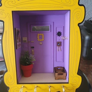 Friends Door Monica's Door Purple Door Blue Frame - Etsy