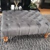 Bench Puff Furniture Upholstered Handmade Chesterfield Pouffe - Etsy