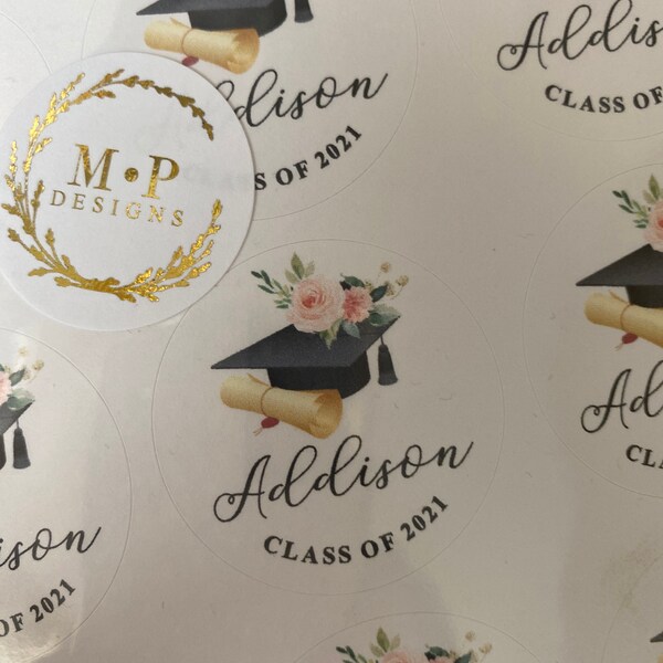 Graduation Stickers, Graduation Party Favor Tags, Graduation ...