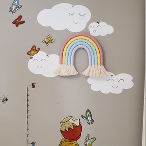 PASTEL RAINBOW Macrame Rainbow Fibre Art Rope Rainbow - Etsy