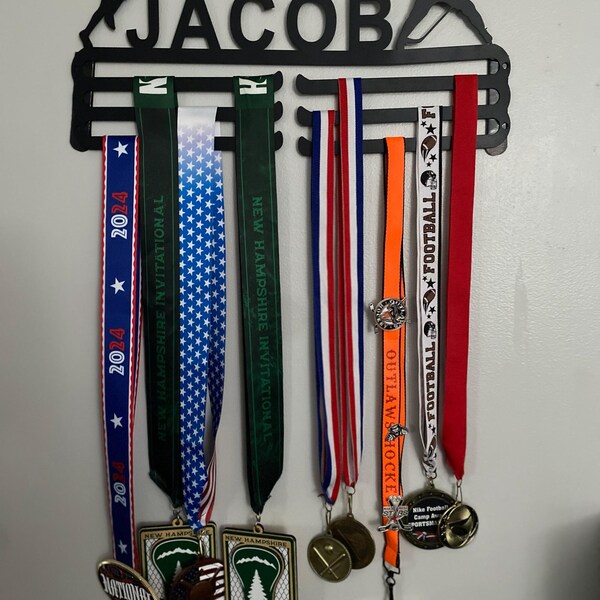 Personalized Multi Sport Medal Display Hanger (up to 3 Sports) - Etsy