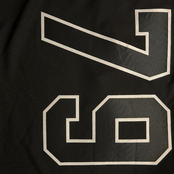 8"/10" Two-color Twill Number for Jersey | Unstitched - Etsy