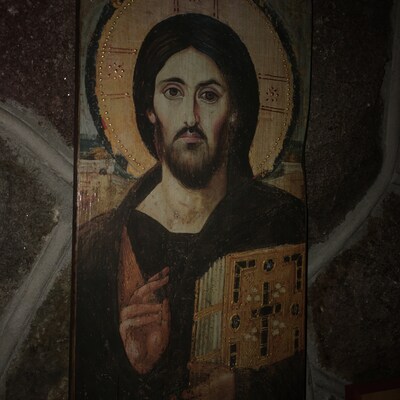 DEUS OMNIPOTENS Abba Pater Icon Merciful God the Father Handmade Wooden ...