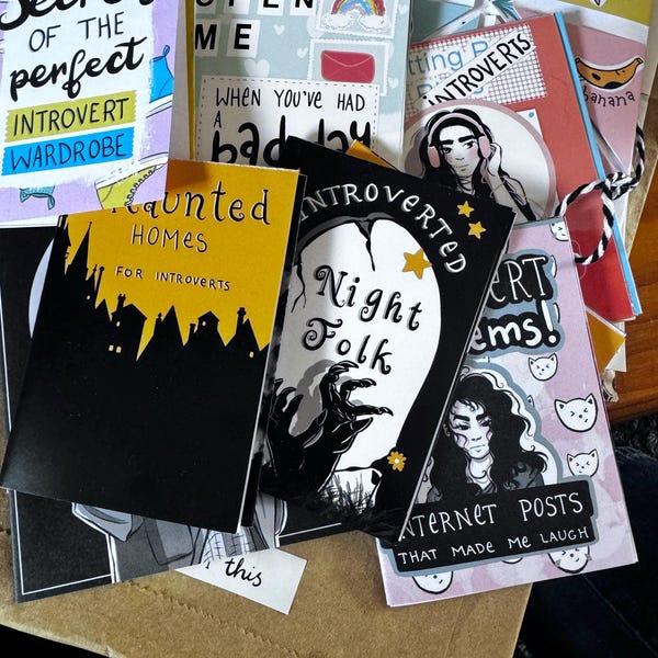 Spooky Zine Bundle DIGITAL PDF DOWNLOAD | Art and Poetry Zine Bundle in Color and Greyscale Pdf ...