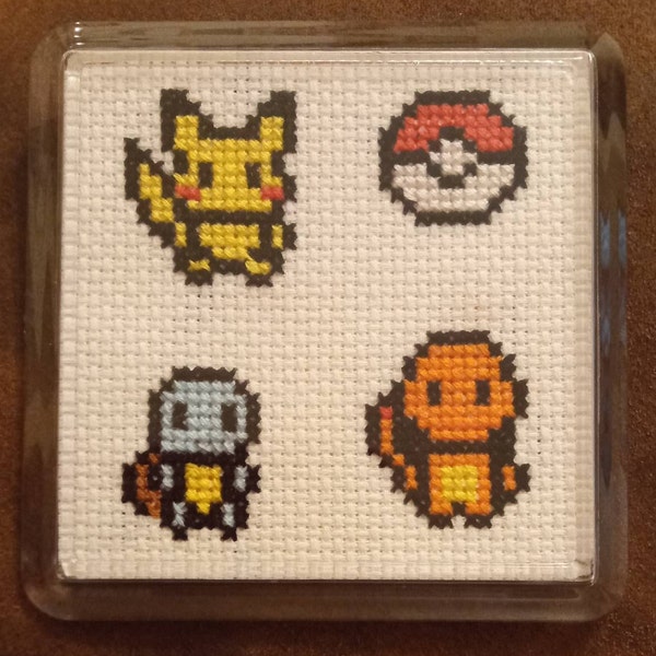 Cross Stitch Coaster, Clear Acrylic Coaster, Holds an 8cm Square Insert ...