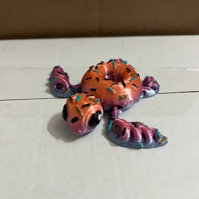 Red/green Rose Turtle , 3d Printed, 3d Printed Turtle - Etsy