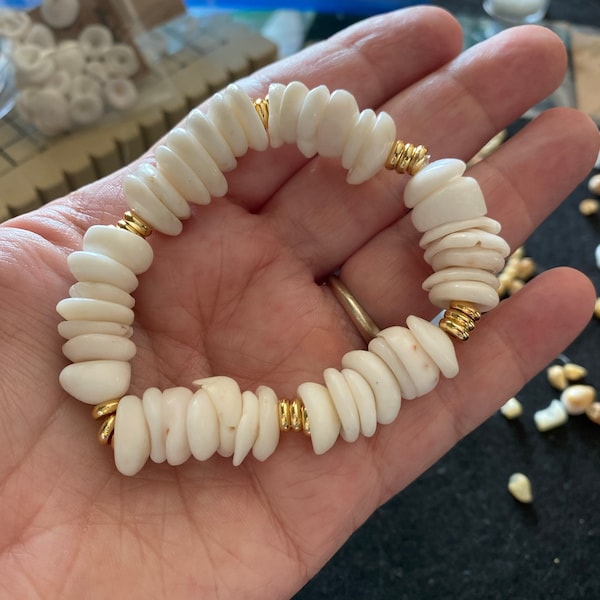 Real Puka Shells 8mm~10mm - Arts and Crafts - Jewelry Making Beads ...