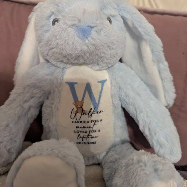 Personalised Bunny Rabbit, Peter Rabbit New Baby Gift, Personalised ...
