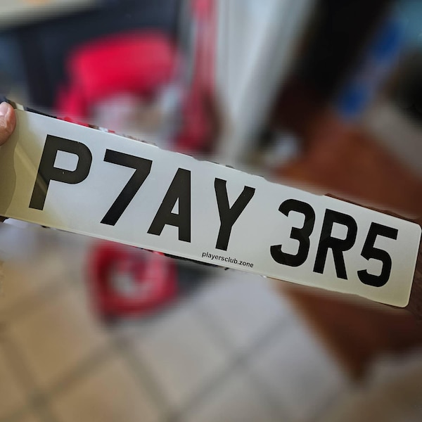 4D NUMBER PLATE KEYRING Lambo /hex Style - Etsy UK