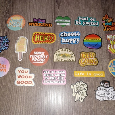 Inspirational Waterproof Quotes Sticker - Etsy