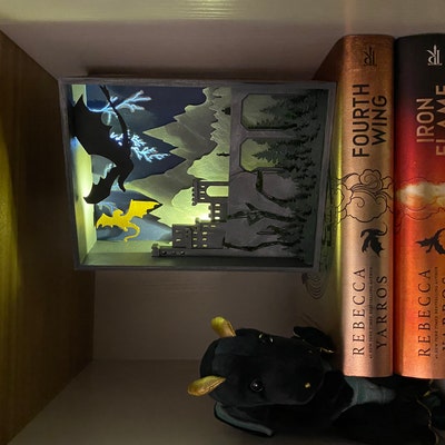 Book Nook Bookshelf Insert Old Library Book Diorama Shelf Insert ...