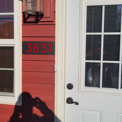 Narrow Modern House Numbers & Letters Home Address Mailbox - Etsy