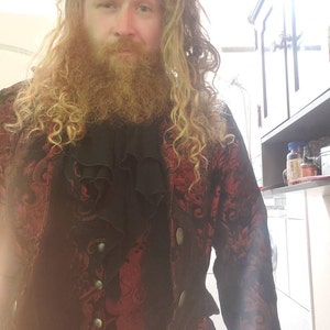 THE COUNT SHIRT Black Rayon - Etsy