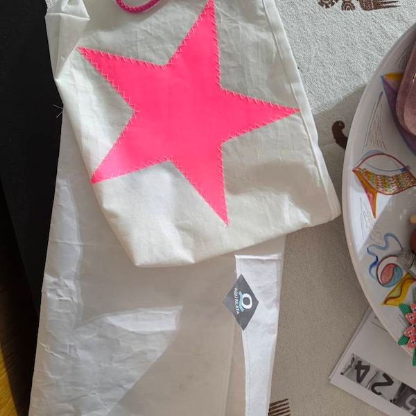 Star Sail Bag, Recycled Nautical Purse, Sailor Wallet Bag, Reused ...